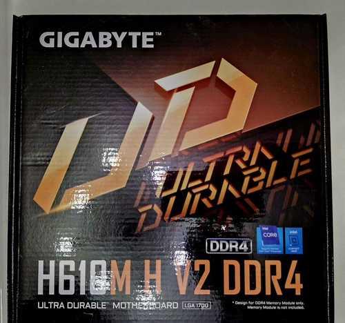 Gigabyte h610m h v2 ddr4 (на гарантии) lga1700