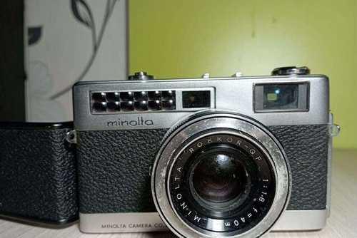 Плёночный фотоаппарат minolta