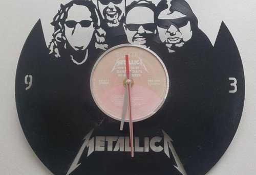 Часы настенные c изображением группы Metallica