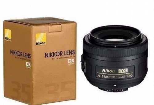 Объектив Nikkor 35mm f 1.8g af-s dx. Nikon