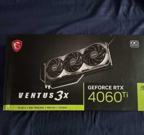 Видеокарта MSI nvidia GeForce RTX 4060 Ti ventus