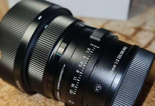 Sigma 24mm f2 dg dn l mount