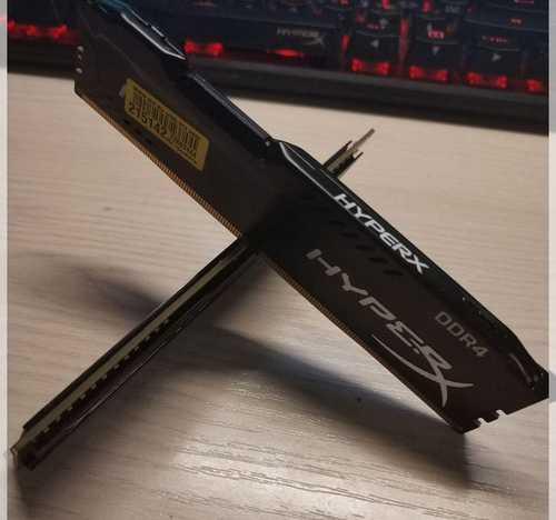 Оперативная память Kingston HyperX fury Black 2x4