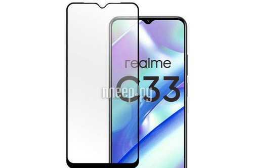 Защитное стекло Pero для Realme C33 Full Glue