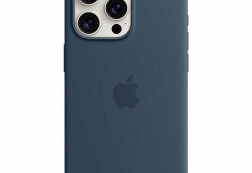 Чехол силиконовый для iPhone 15 Pro Max Storm Blue