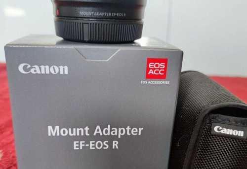 Адаптер крепления Canon EF-EOS R с чехлом
