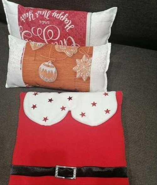 Декоративные новогодние подушки
