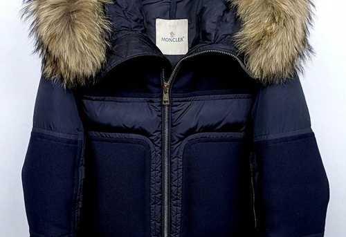 Пуховик Moncler Dedion с мехом Койота size 44