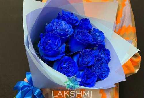 Букет 11 синих роз