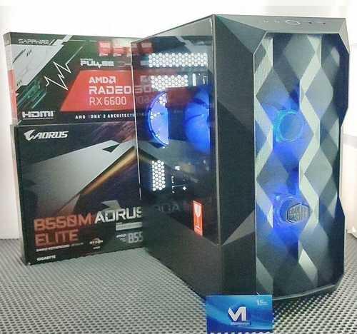 Игровой пк AMD Ryzen 5600/16Gb/SSD500Gb/RX6600 8Gb