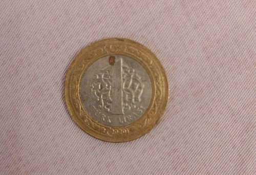 Монета турецкая лира