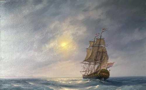 Картины Андрея Лузгина. Море, волны, буря, океан