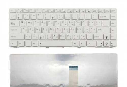 Клавиатура для ноутбука Asus A42 K42 белая+рамка