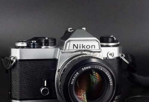 Nikon FE + объектив 50 mm 1/4 + объектив 20 mm