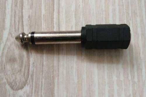 Переходник Jack 6.3 мм (папа) - Jack 3.5 мм