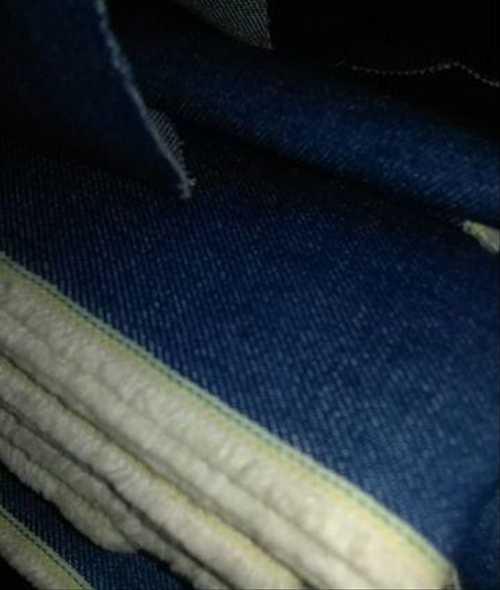 Отрезы импортной джинсовой ткани для домашн. шитья