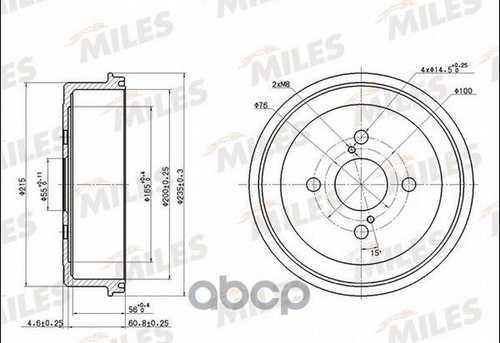 Барабан тормозной toyota corolla 92-02 (TRW DB4