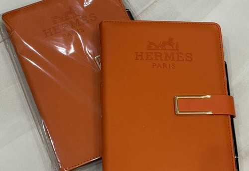 Блокнот с ручкой Hermes Paris