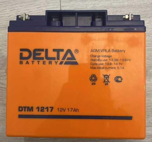 Аккумулятор delta battery dtm 1217