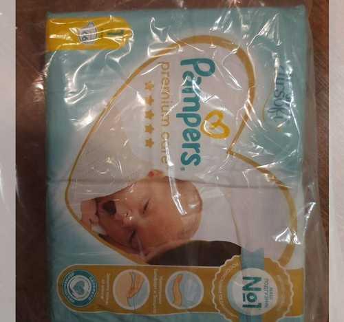 Подгузники pampers premium care 1