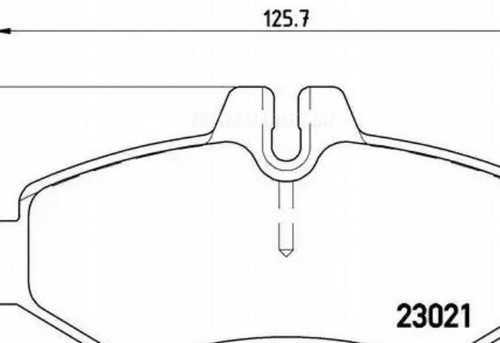 Brembo P 50 020 Колодки тормозные дисковые зад LCV