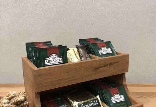 Подставка для чайных пакетиков/конфет из дуба