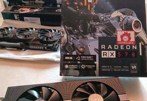 Видеокарта Radeon RX 570 saphire nitro+