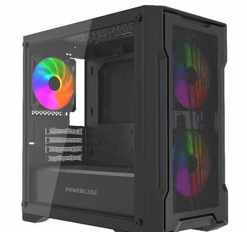 Корпус mATX Б бп Powercase Mistral Micro X3B argb