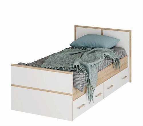 Кровать односпальная с ящиками Сакура 0.9 м