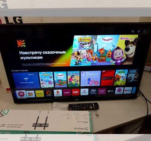 Телевизор LG 32 дюйма, SmartTV, WiFi, WebOS