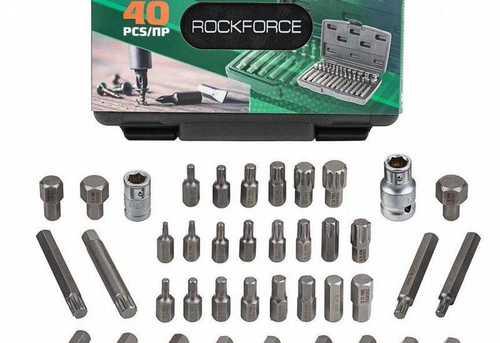 Биты под ключ, набор 40пр. Rock Force RF-4401new
