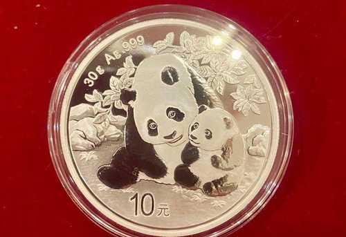 Серебряная монета Панда 2024