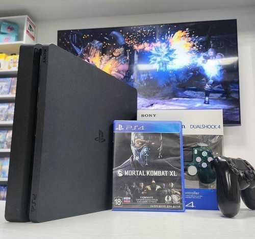 Sony PS4 Slim 102 игры + 2 геймпада