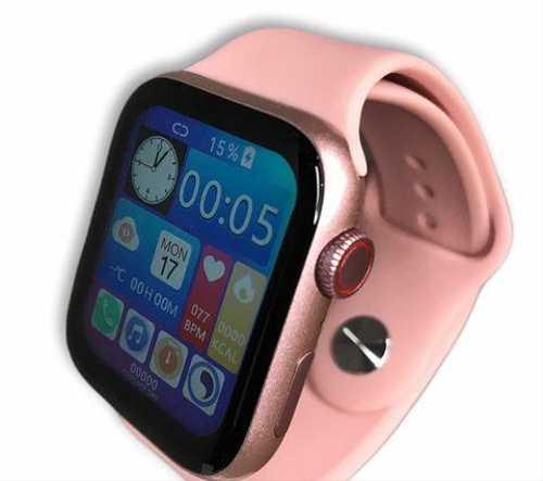 Smart watch 7 m36 plus розовые умные часы
