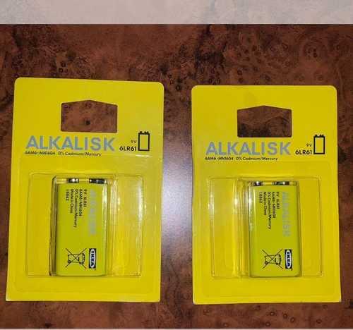 Батарейки 6LR61 9V IKEA alkalisk