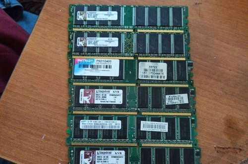 Оперативная память ddr1 400 1gb,ddr pc3200 512mb