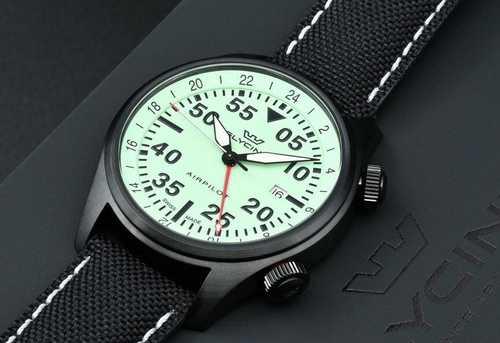 Часы Glycine Airpilot GMT Швейцария новые