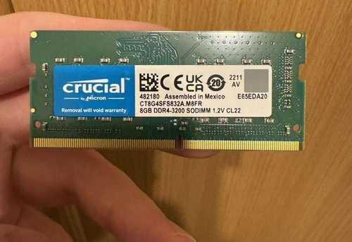 Оперативная память Crucial DDR4 2*8GB 3200