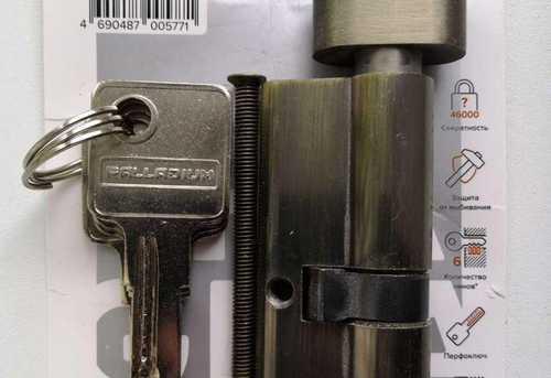 Цилиндровый механизм ZN80 с ключем-вертушкой
