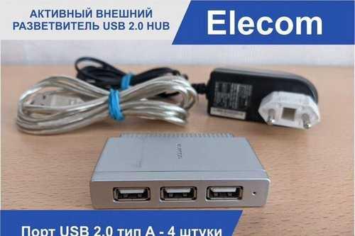 Разветвитель USB Elecom U2H-FC024SSV