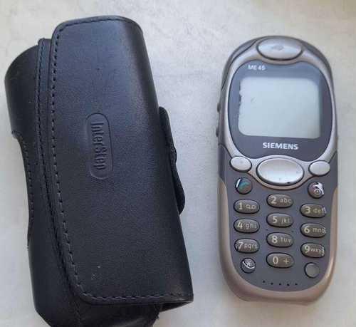 Телефон Siemens ME45, кожаный чехол, винтаж