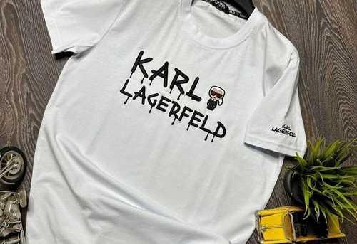Футболка Karl Lagerfeld - premium -Белый / Черный