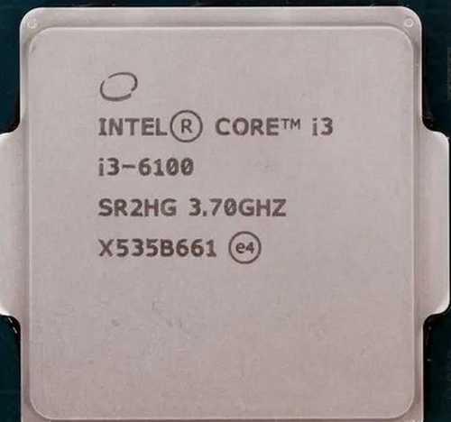 Процессор intel core i3 6100