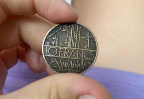 Монета, Франция, 10 франков, 1976