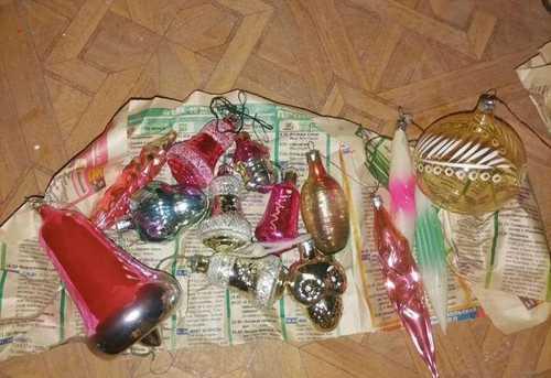 Советские ёлочные новогодние игрушки коробкой