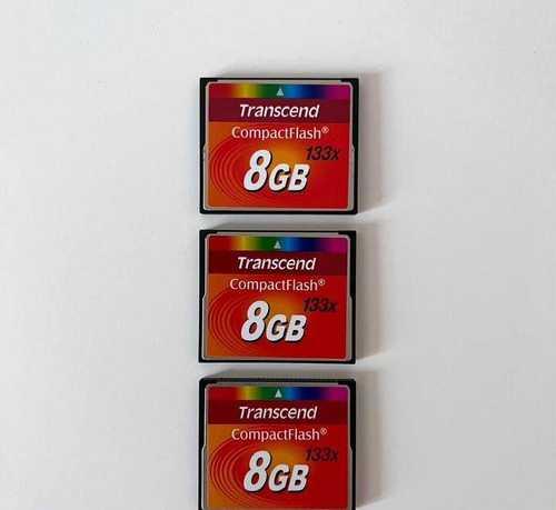 Карта памяти Transcend CF (Compact Flash) 8гб 133x