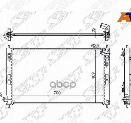 Радиатор Mitsubishi ASX 10- / Lancer 07-17 / Ou