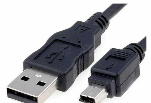 Кабель провод шнур USB А - miniUSB 1,8м (феррит)