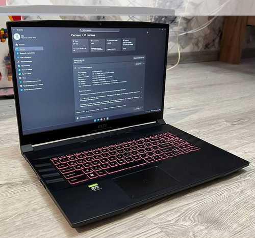 17.3" MSI Pulse GL76 12UCK-070XRU, Core i5, RAM 16ГБ, 512 ГБ, GeForce RTX 3050 4 ГБ