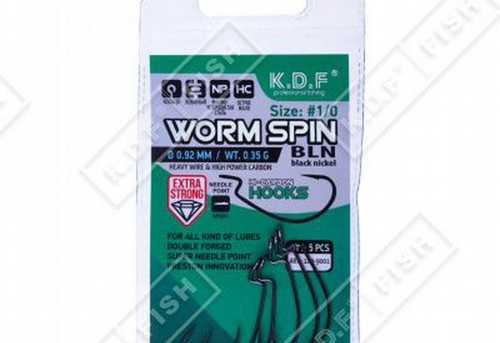 Крючок офсетный KDF Worm Spin 180-9001 №1/0